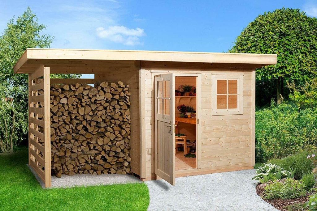 Firewood shed | 60 design ideas | Plans | How to build