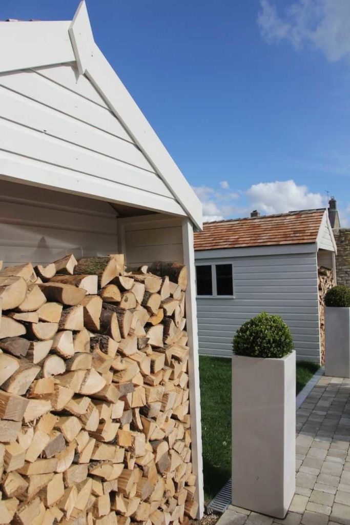 Firewood shed | 60 design ideas | Plans | How to build